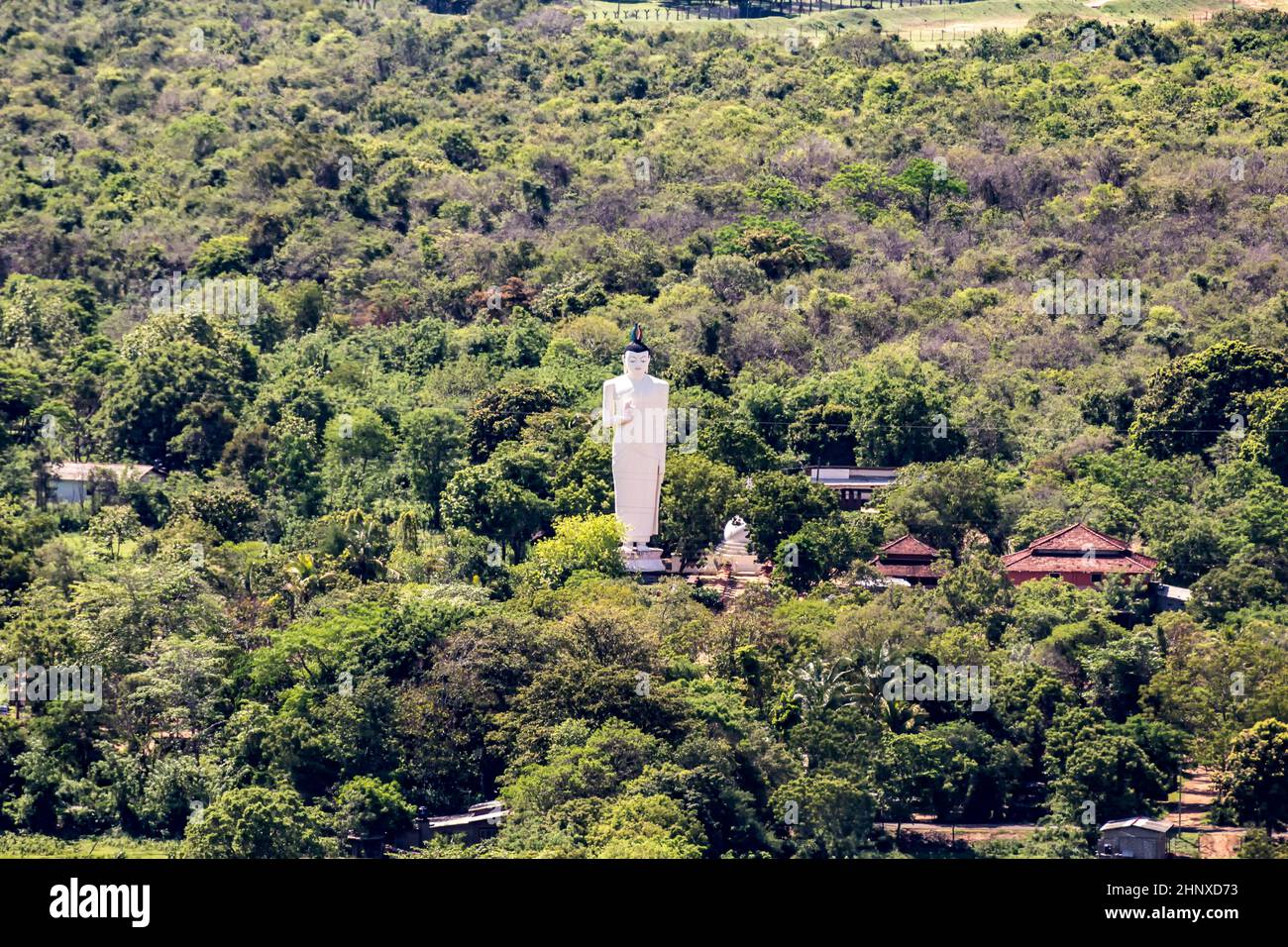 Giant Buddha statue near the foot of Sigiriya Rock Fortress, Sri Lanka ...
