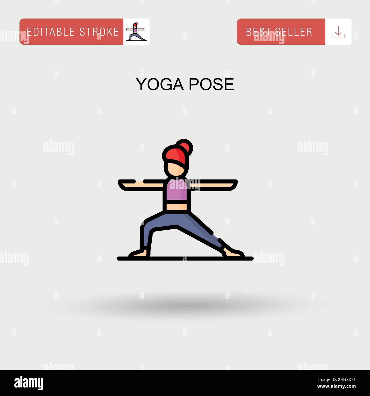 Yoga pose Stock Vector Images - Alamy