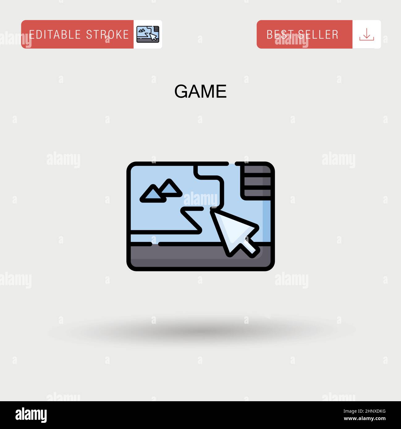 Game Simple vector icon Stock Vector Image & Art - Alamy