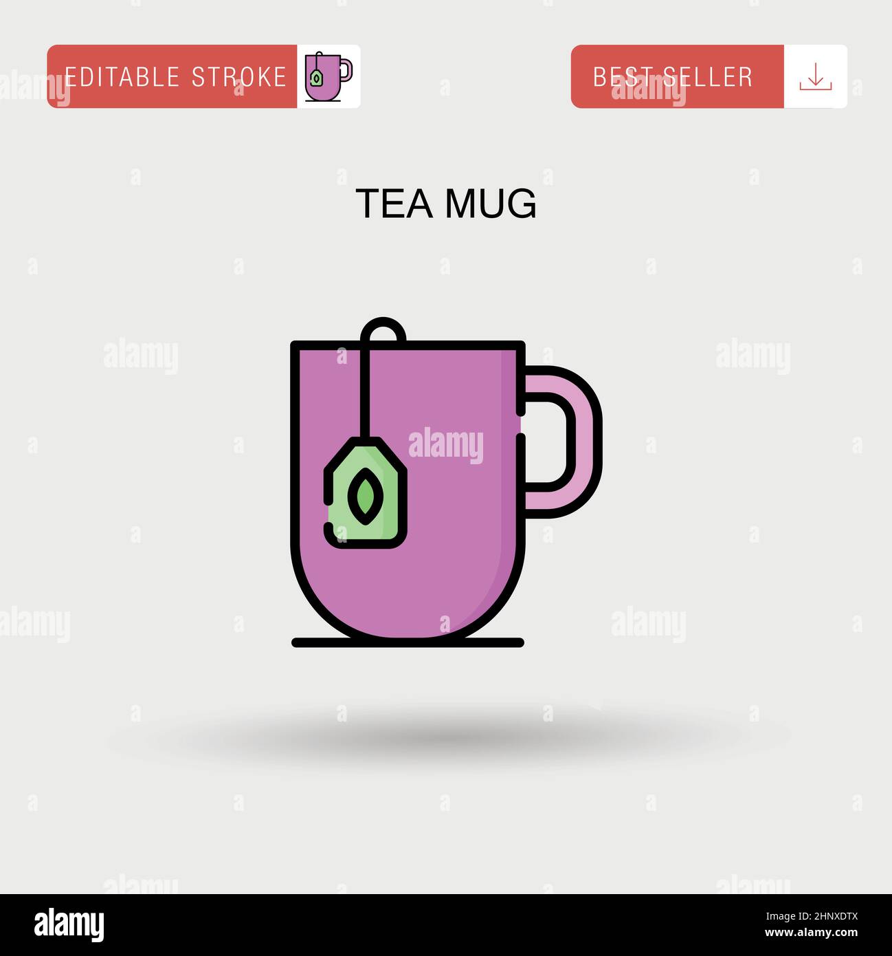 Empty tea cup Stock Vector Images - Alamy