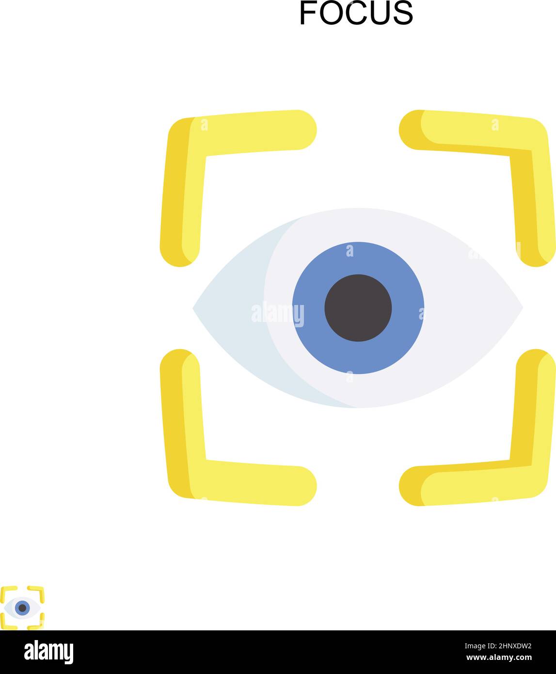 Focus Simple vector icon. Illustration symbol design template for web ...