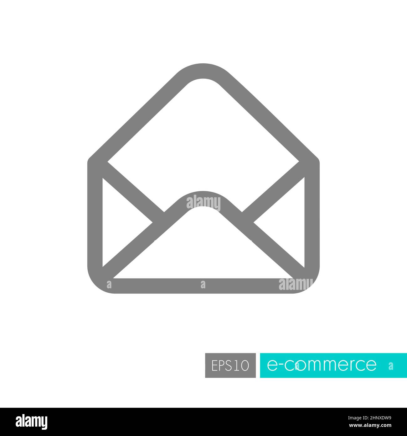 Open envelope vector icon. E-commerce sign. Graph symbol for your web ...