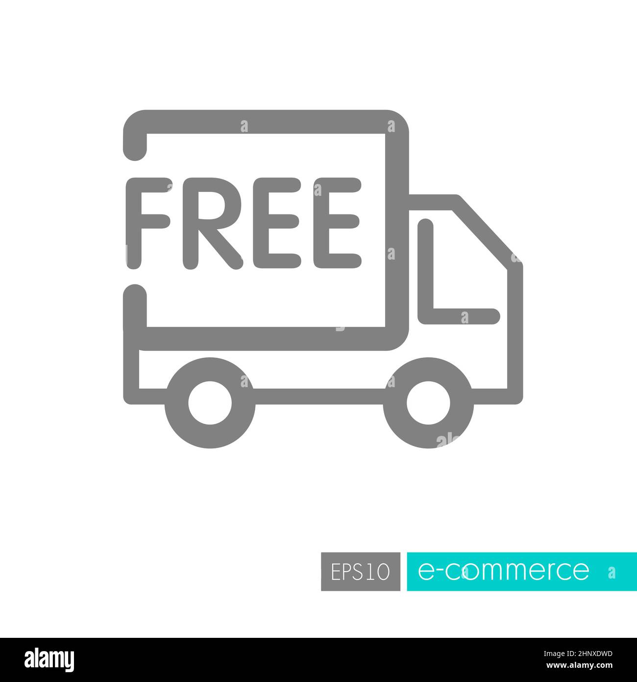 Free shipping icon. E-commerce sign. Graph symbol for your web site ...