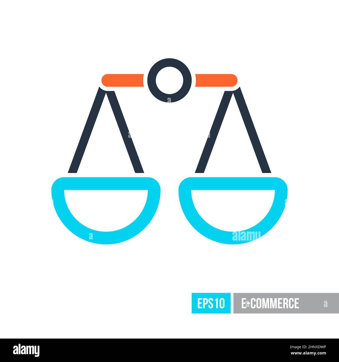 Scales icon. E-commerce sign. Graph symbol for your web site design ...