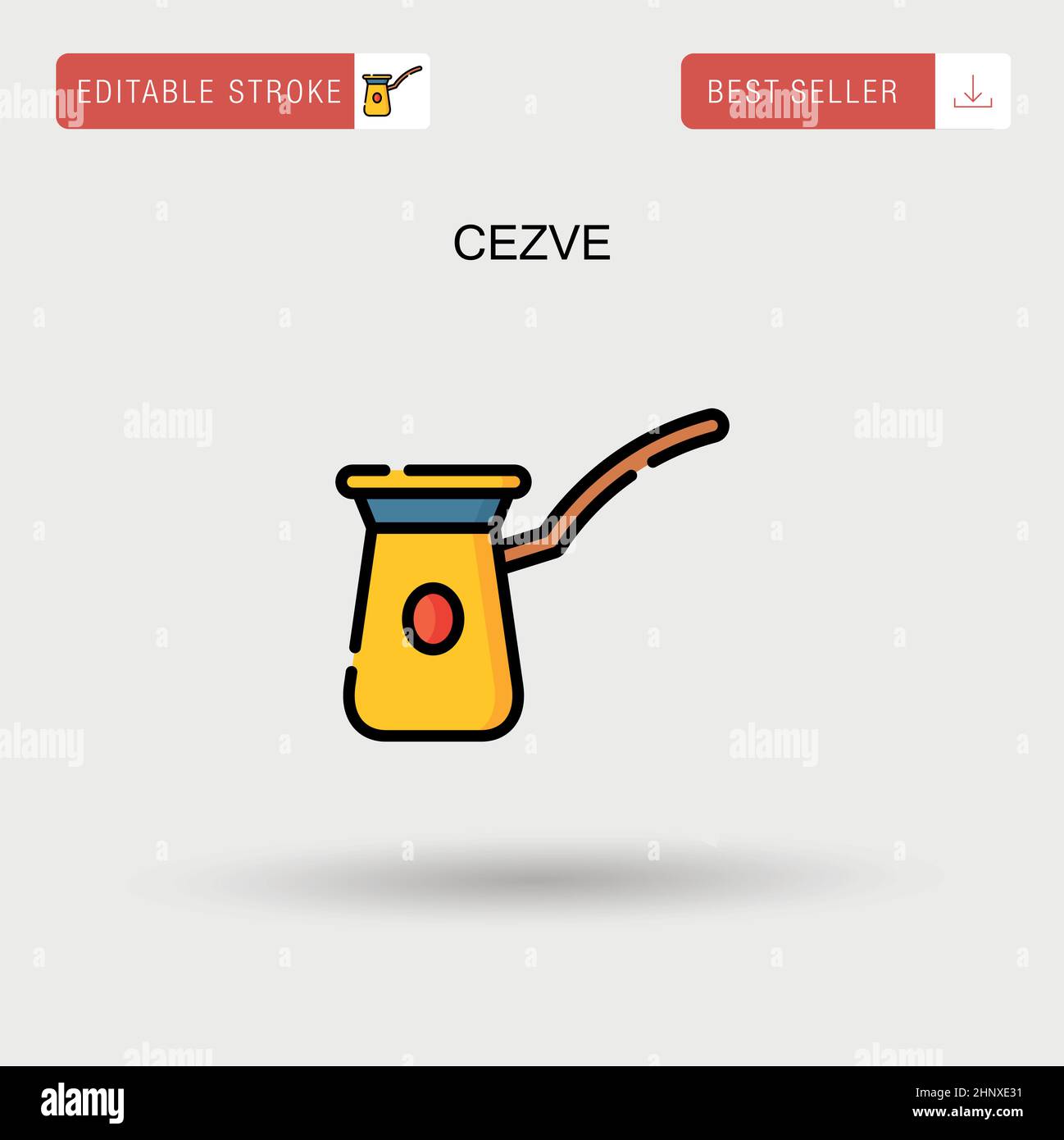 Turkish coffee cezve icon Stock Vector Images - Alamy