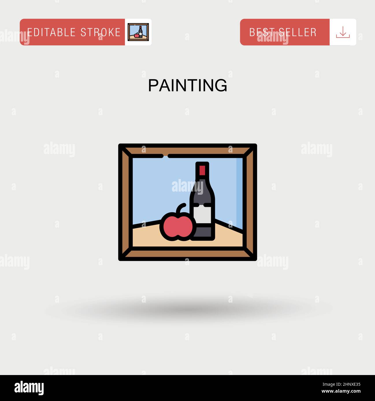 Creative watercolor painting Stock Vector Images - Alamy