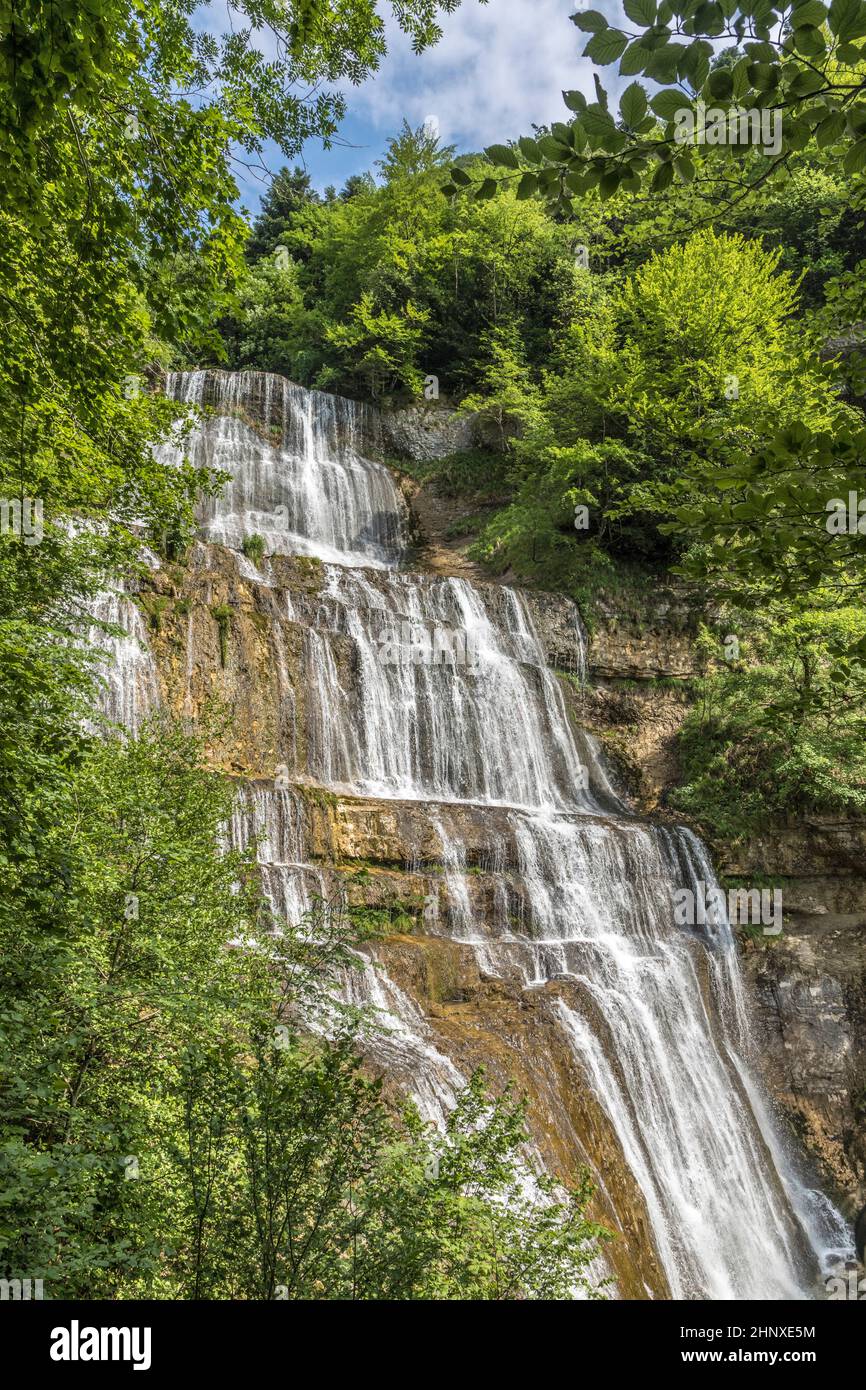 Cascades du Herisson, Waterfalls of the Herisson in the French Jura ...