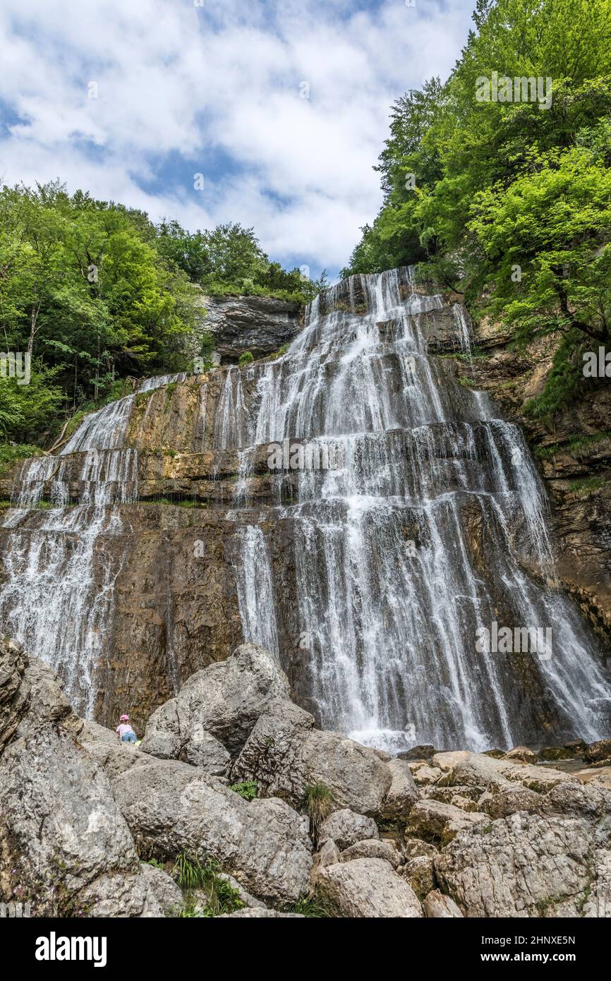 Cascades du Herisson, Waterfalls of the Herisson in the French Jura ...