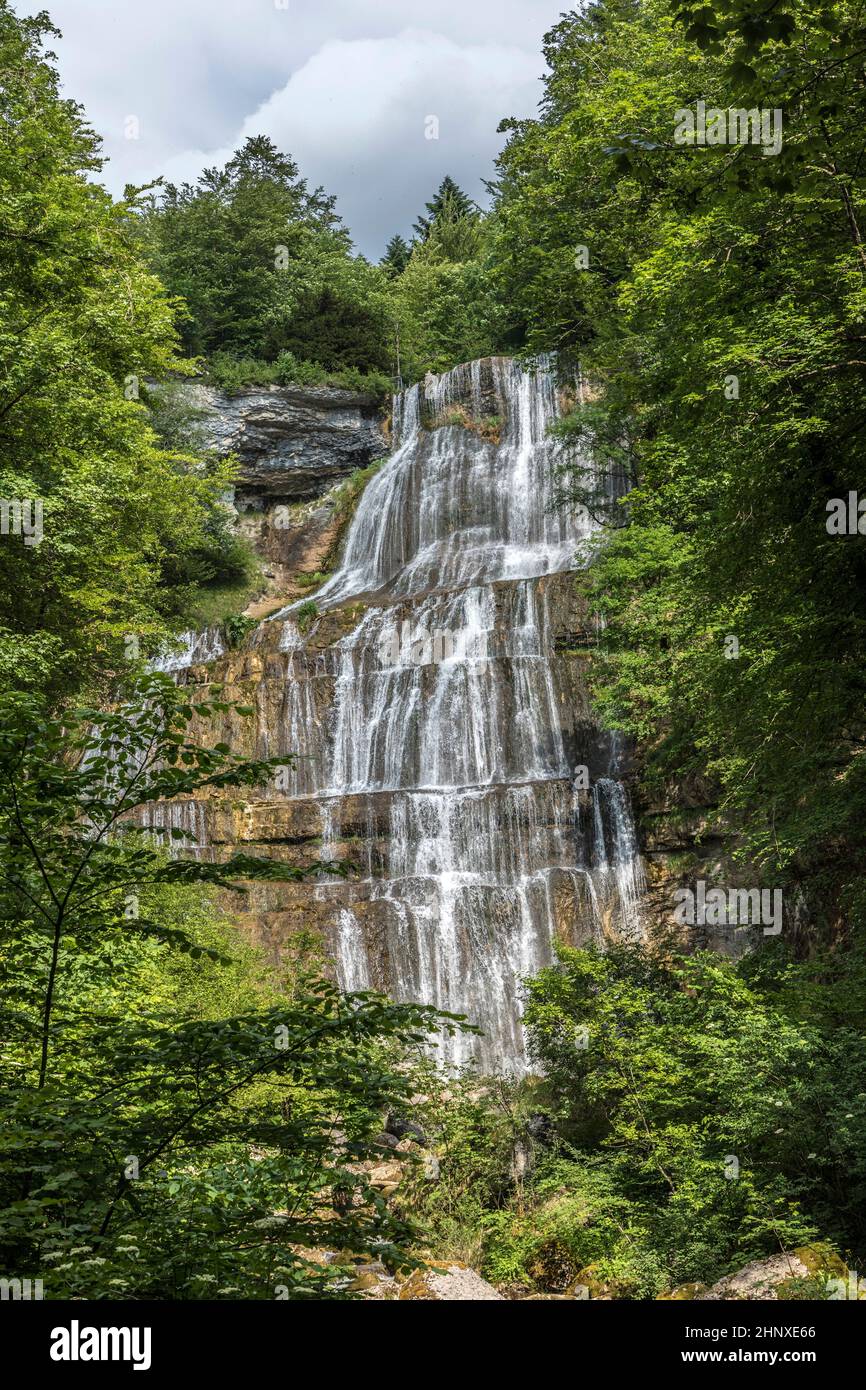 Cascades du Herisson, Waterfalls of the Herisson in the French Jura ...
