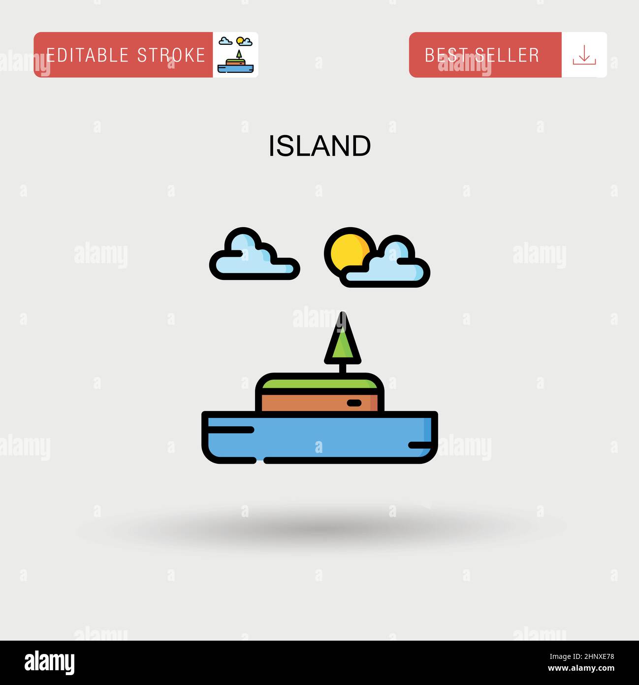 Bay view paradise island Stock Vector Images - Alamy