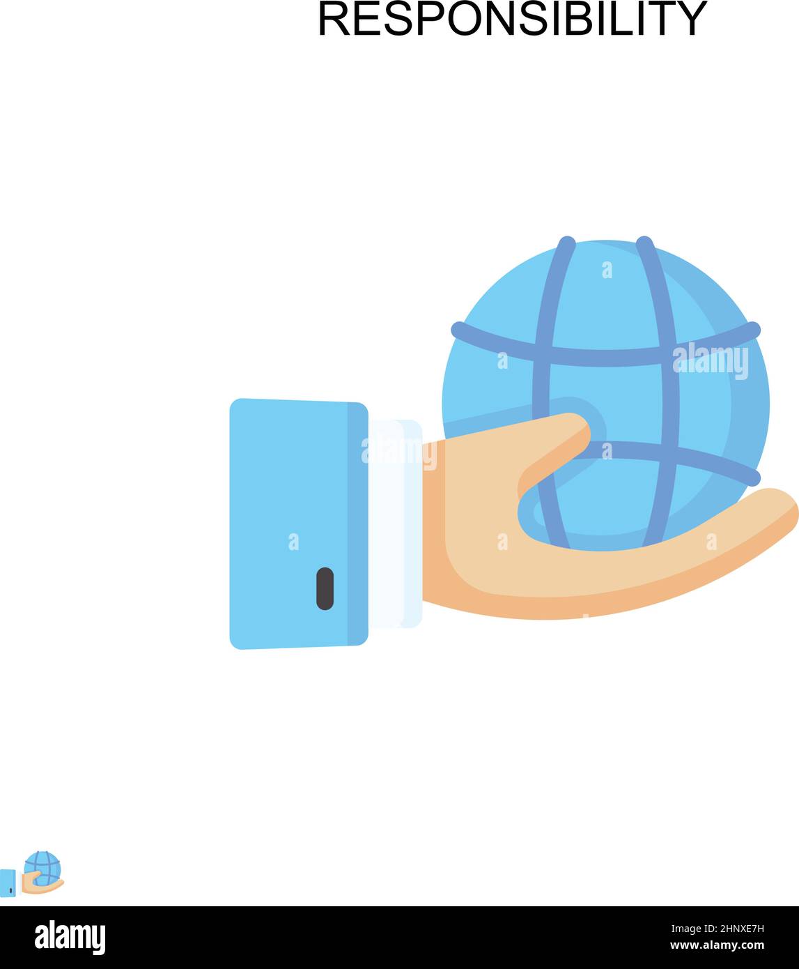 Responsibility Simple vector icon. Illustration symbol design template ...