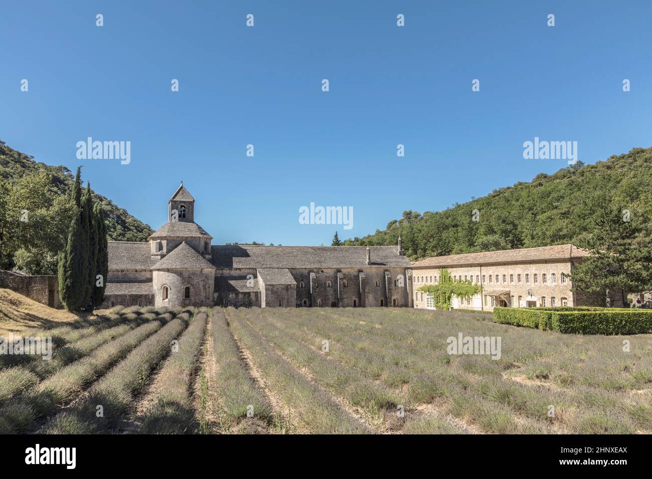 famous Senanque cloister in Gordes, Provence, France Stock Photo - Alamy