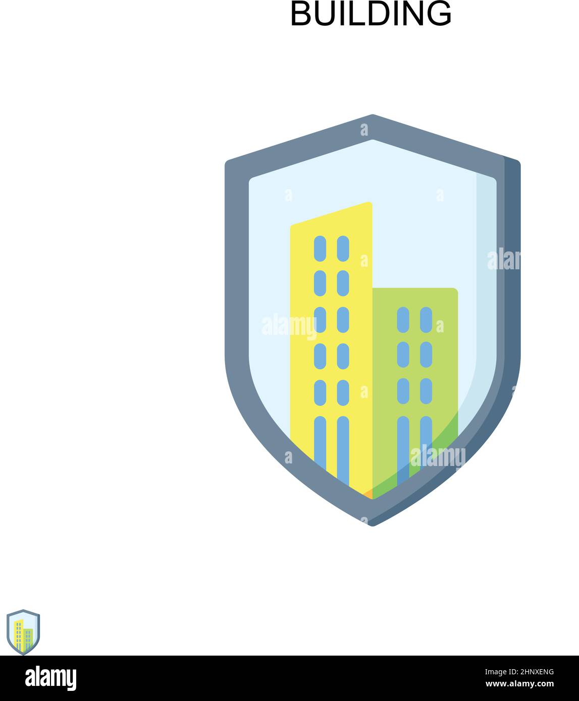 Building Simple vector icon. Illustration symbol design template for ...