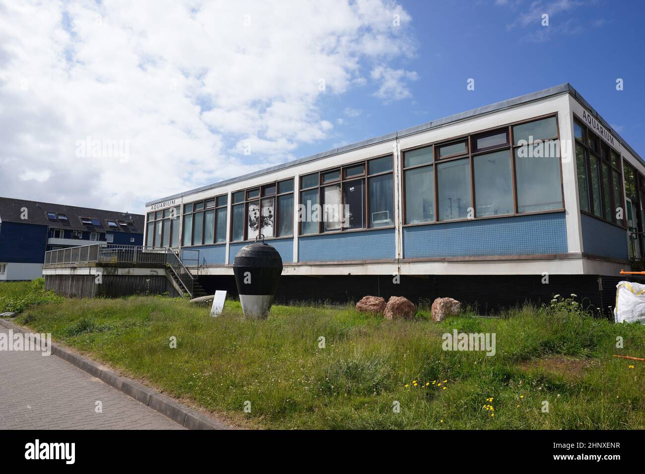 Helgoland, Germany. 15th June, 2021. View of the former aquarium and ...