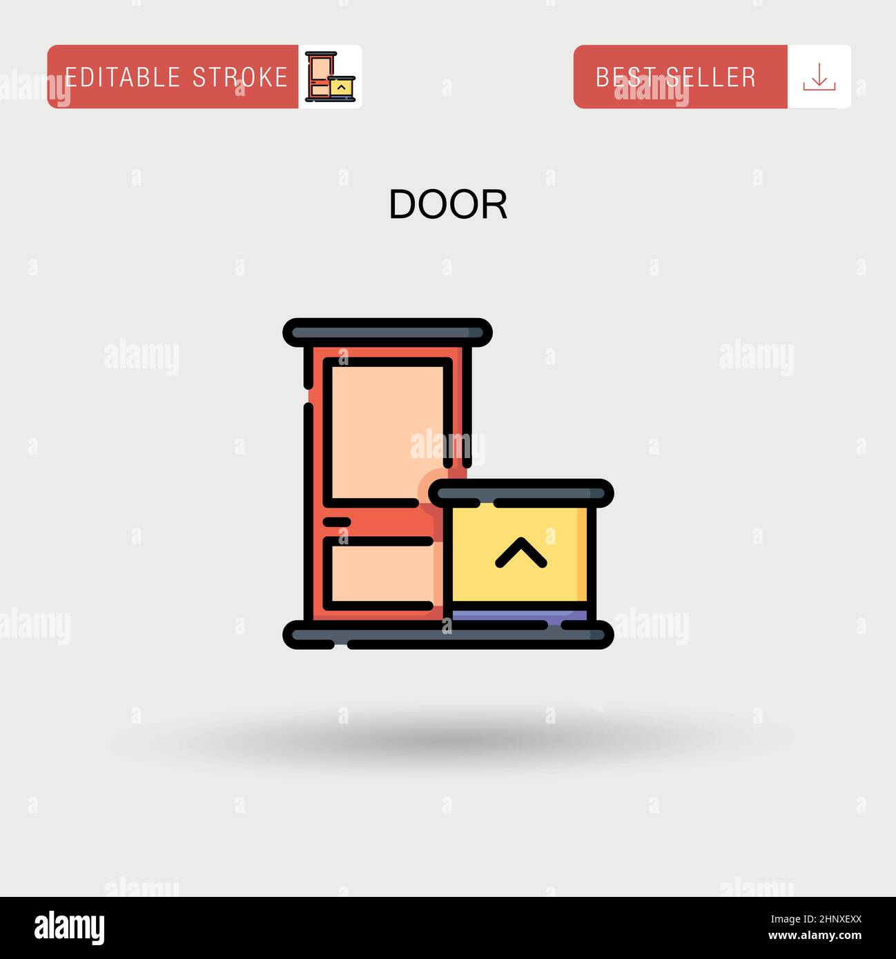 Front door icon hi-res stock photography and images - Alamy