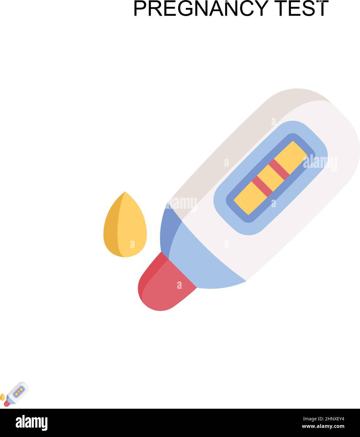 Pregnancy test Simple vector icon. Illustration symbol design template ...