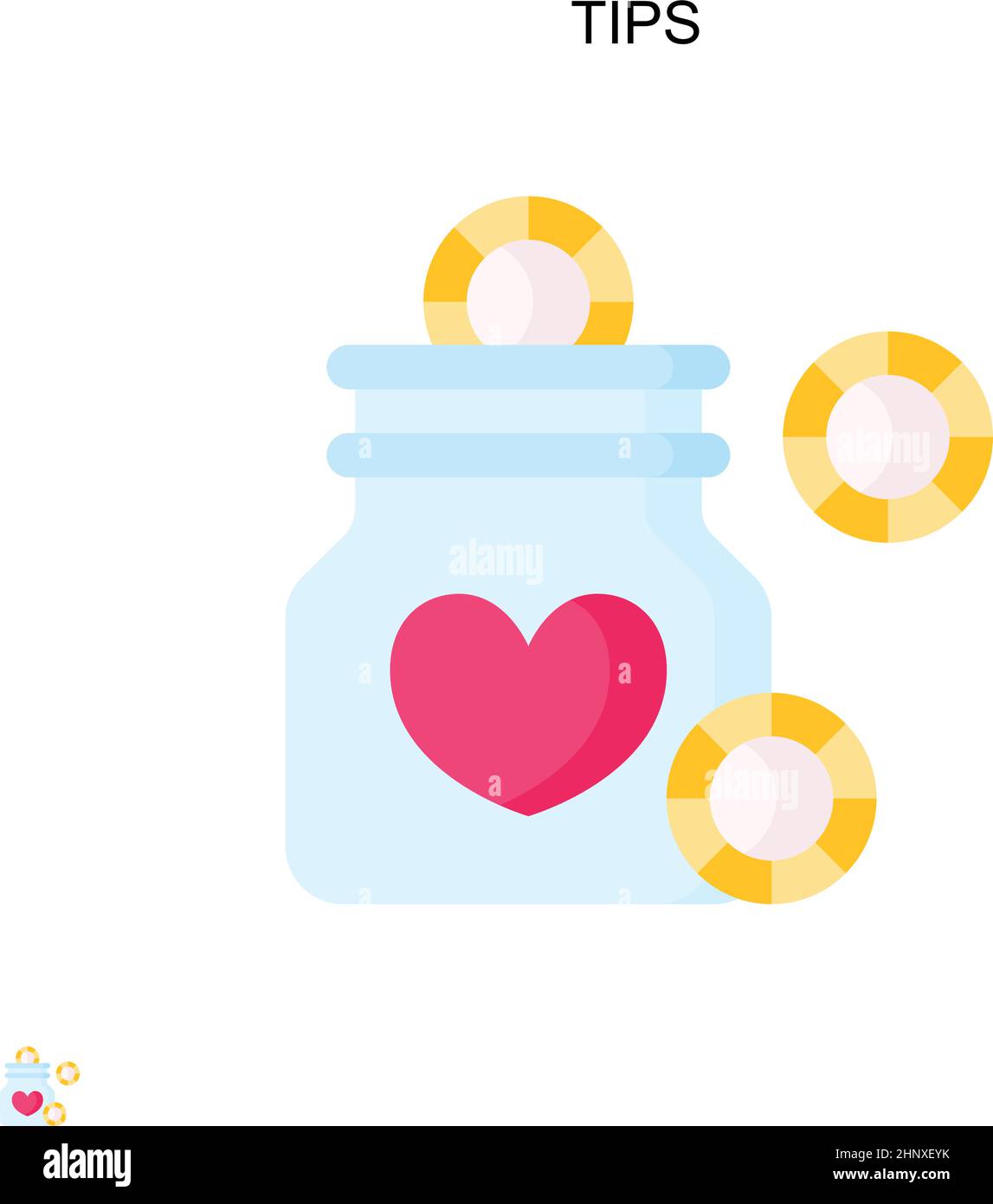 Tips Simple vector icon. Illustration symbol design template for web ...