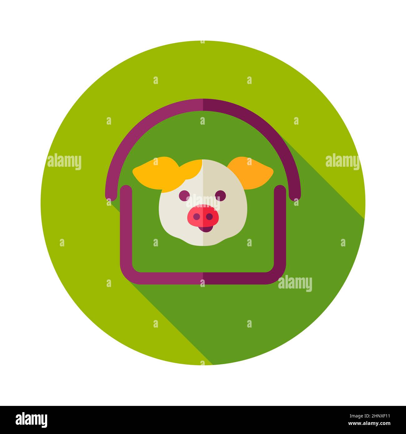 Pigsty icon. Farm animal sign. Graph symbol for your web site design ...