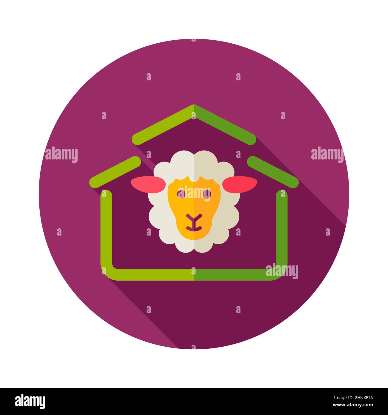 Sheep house icon. Farm animal sign. Graph symbol for your web site ...