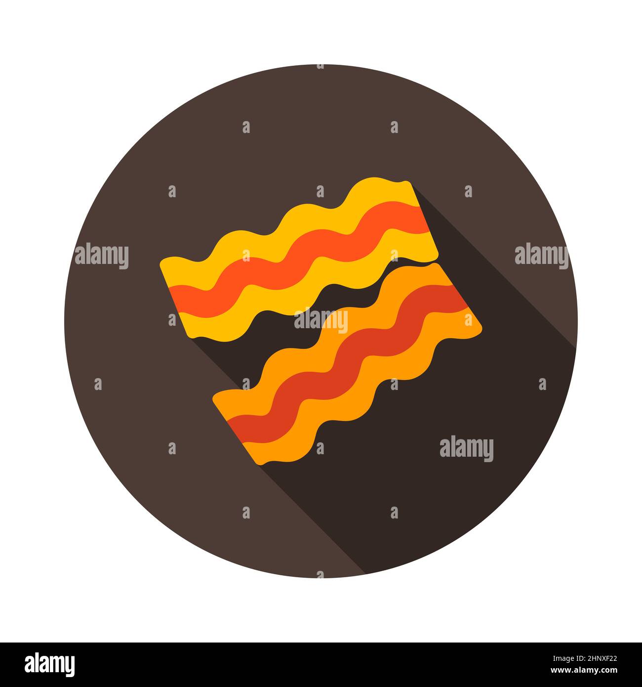Bacon pieces icon. Farm animal sign. Graph symbol for your web site ...