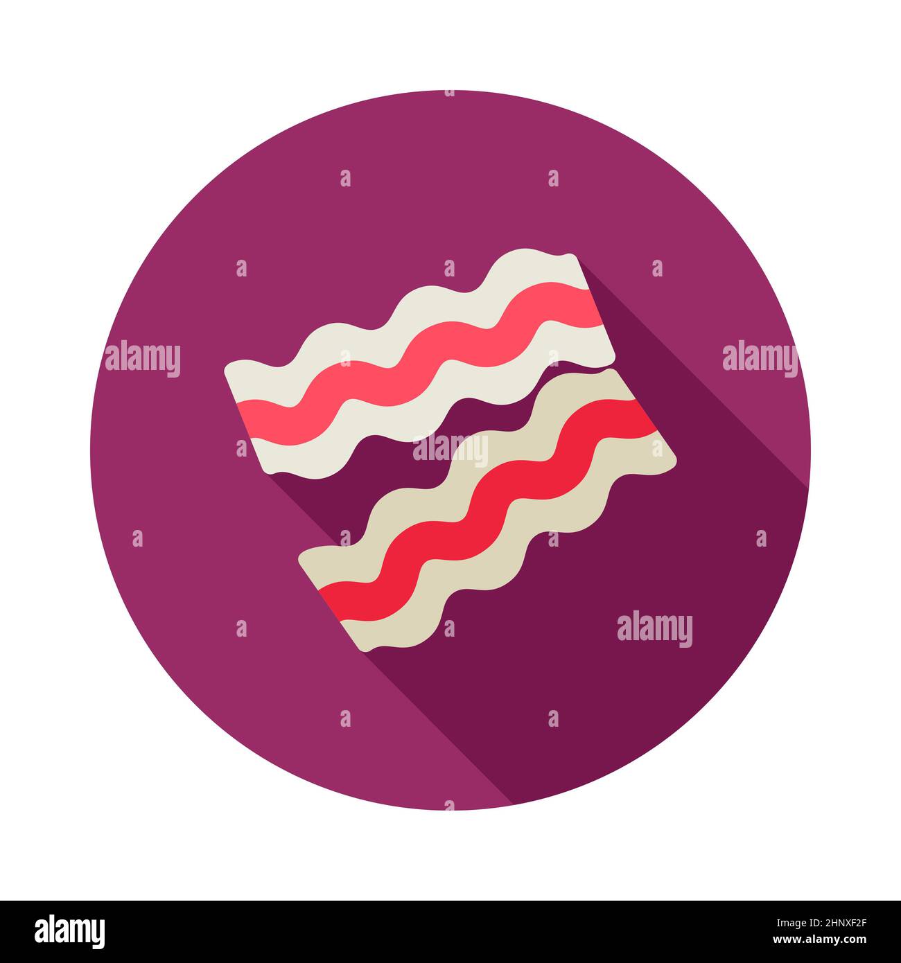 Bacon pieces icon. Farm animal sign. Graph symbol for your web site ...