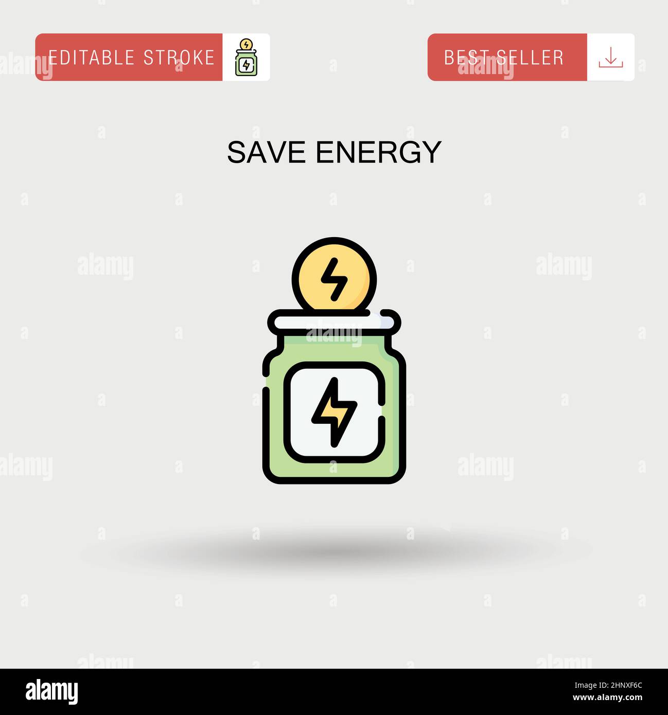 Save energy Simple vector icon Stock Vector Image & Art - Alamy