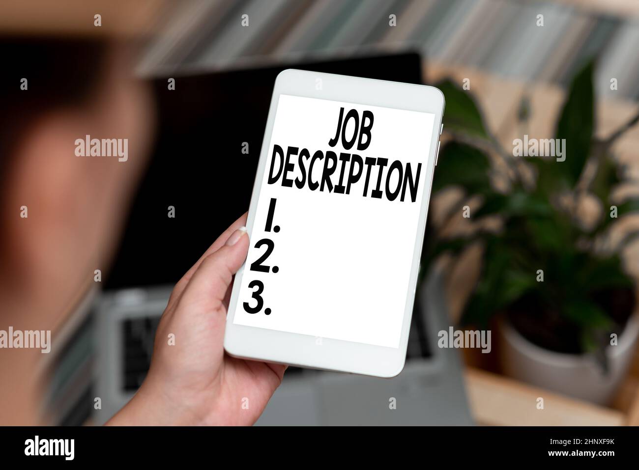 Text sign showing Job Description, Business showcase a formal account ...