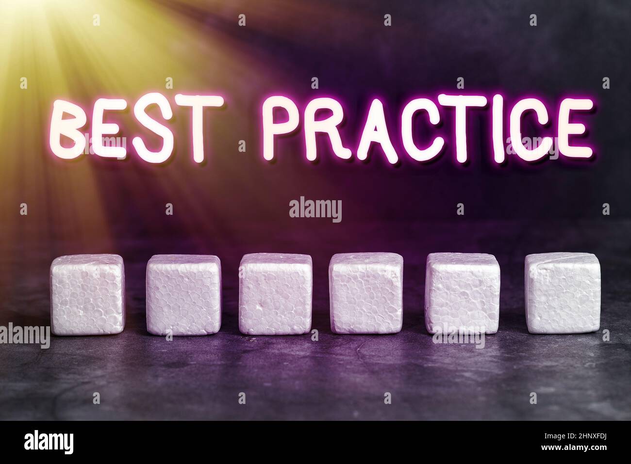 Hand writing sign Best Practice, Business showcase commercial ...