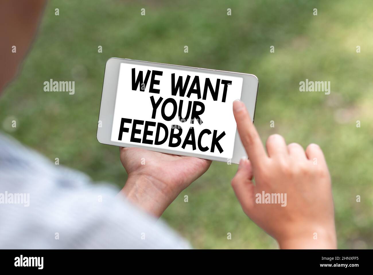 Inspiration showing sign We Want Your Feedback, Business overview ...