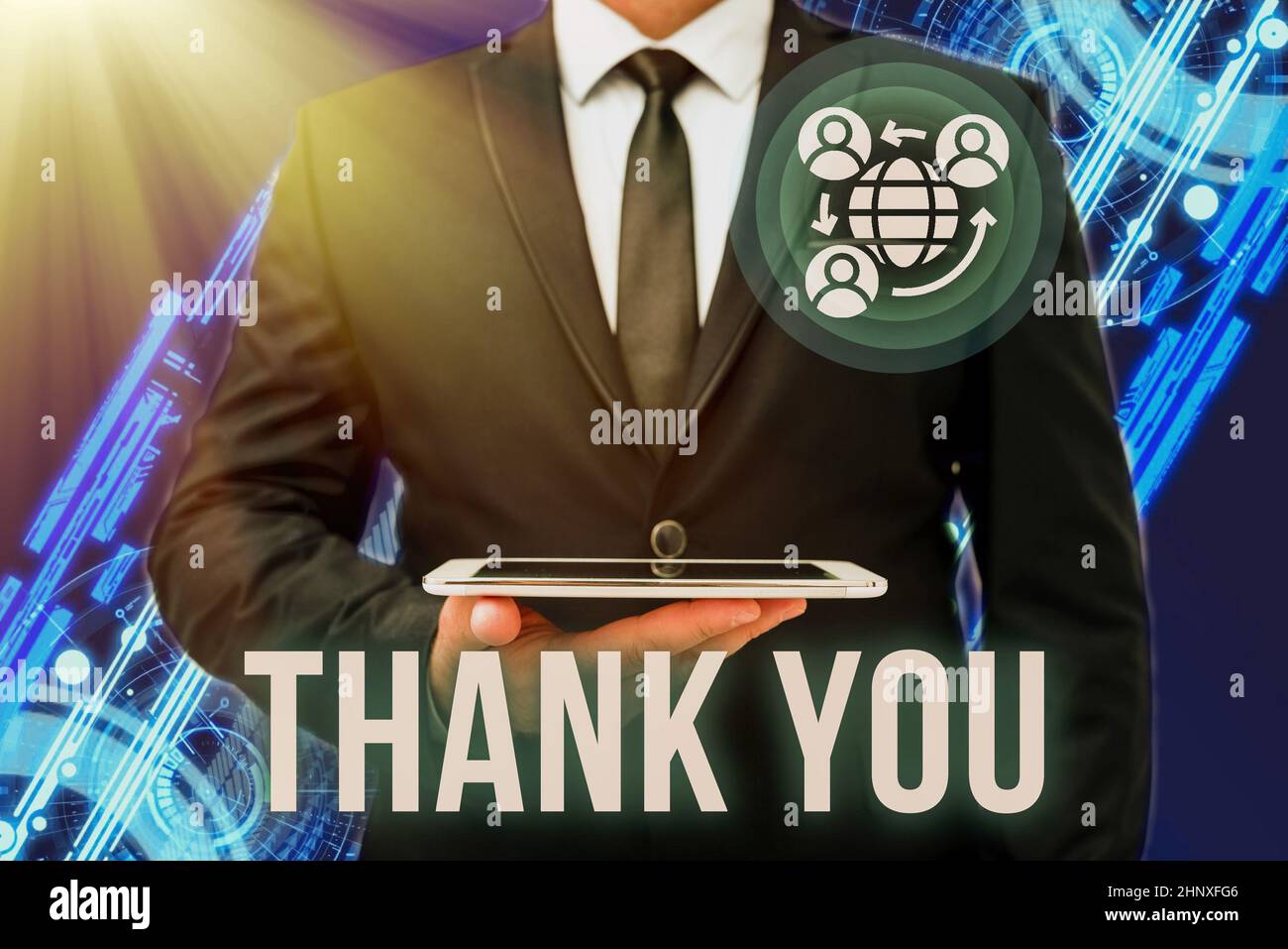 Hand writing sign Thank You, Business approach a polite expression used ...