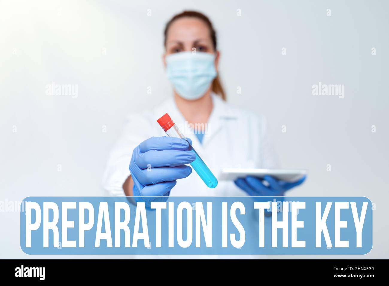 Writing displaying text Preparation Is The Key, Business concept it ...