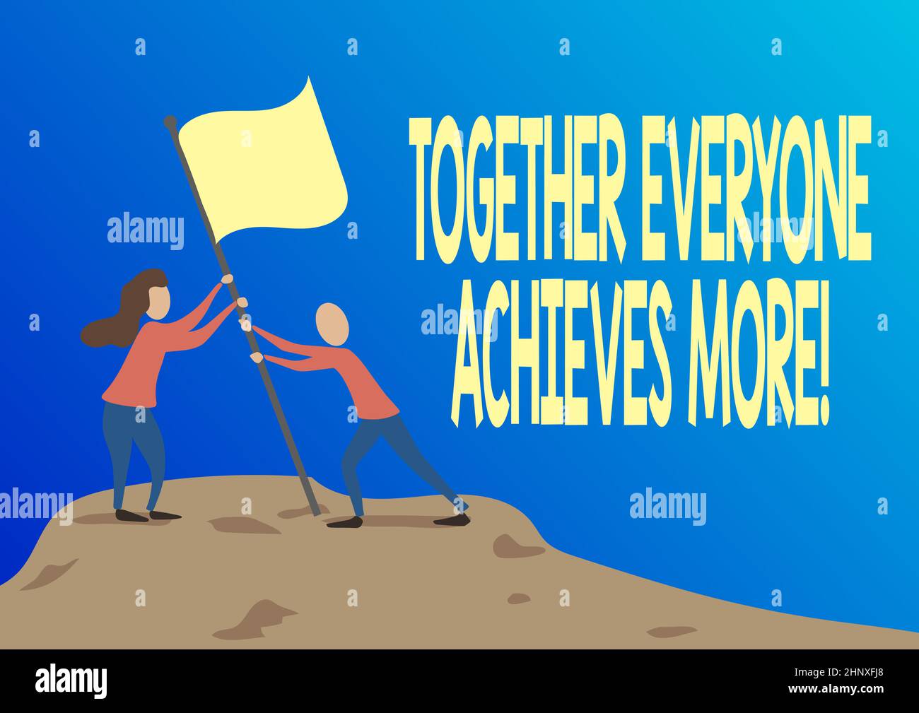Conceptual display Together Everyone Achieves More, Internet Concept ...