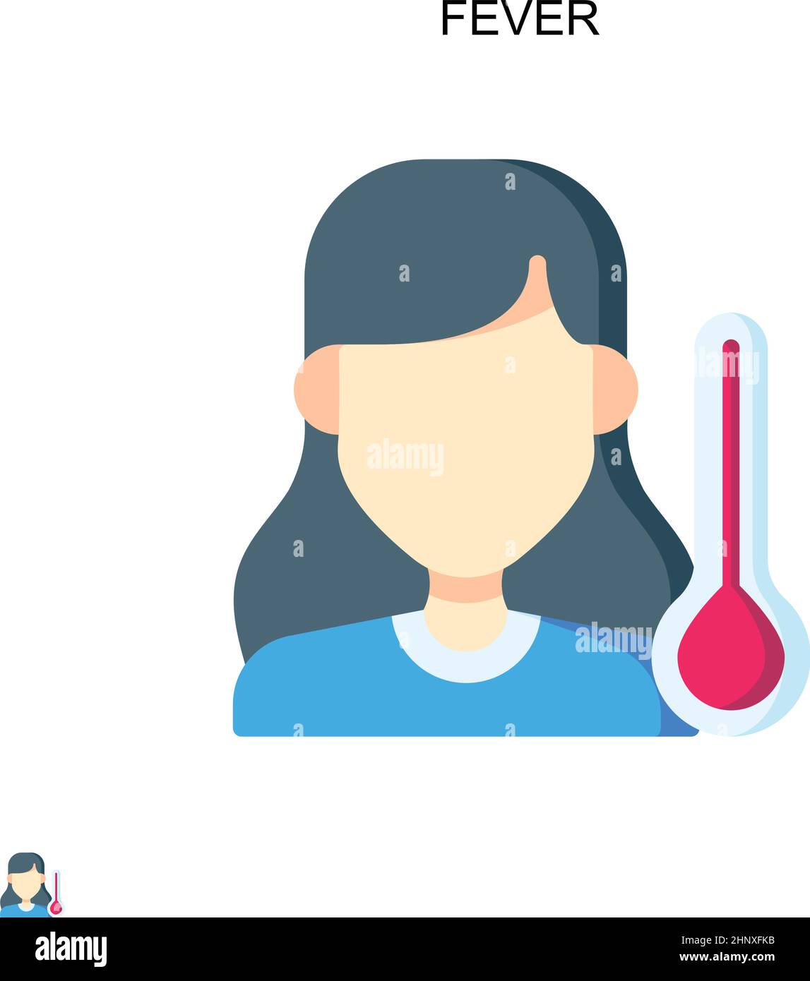 Fever Simple vector icon. Illustration symbol design template for web ...