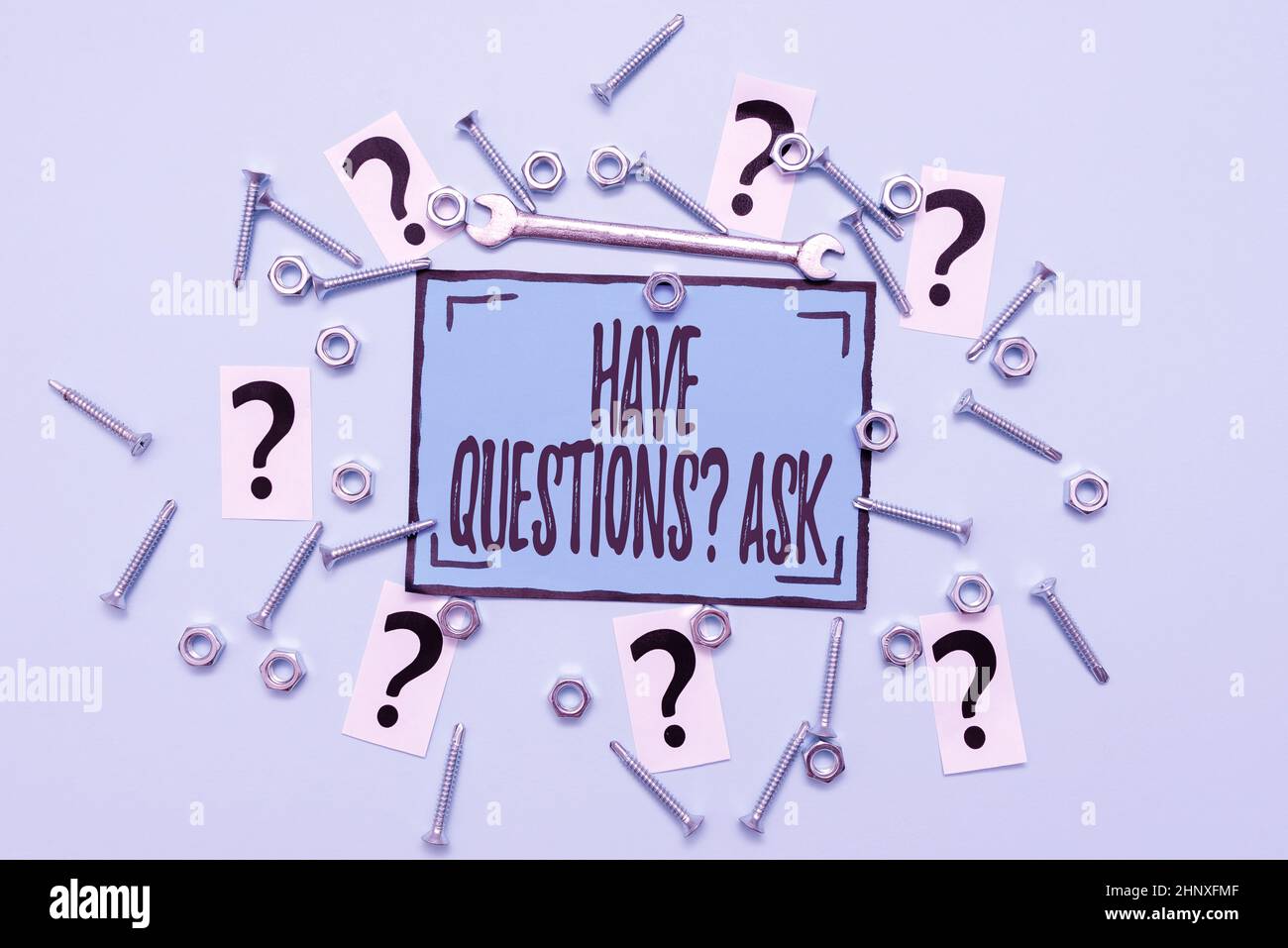 Sign displaying Have Questionsquestion Ask, Business approach something ...