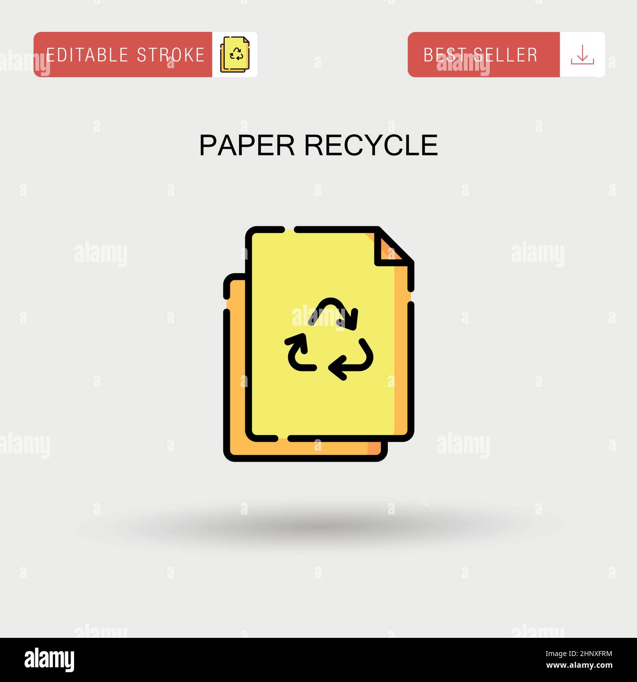 Paper recycle Simple vector icon Stock Vector Image & Art - Alamy