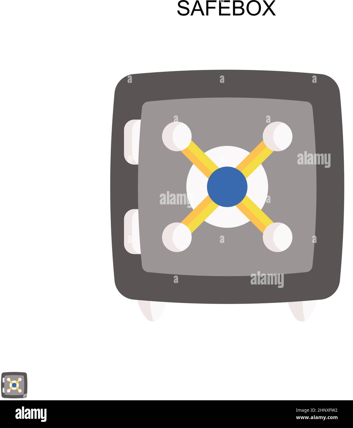 Safebox Simple vector icon. Illustration symbol design template for web ...