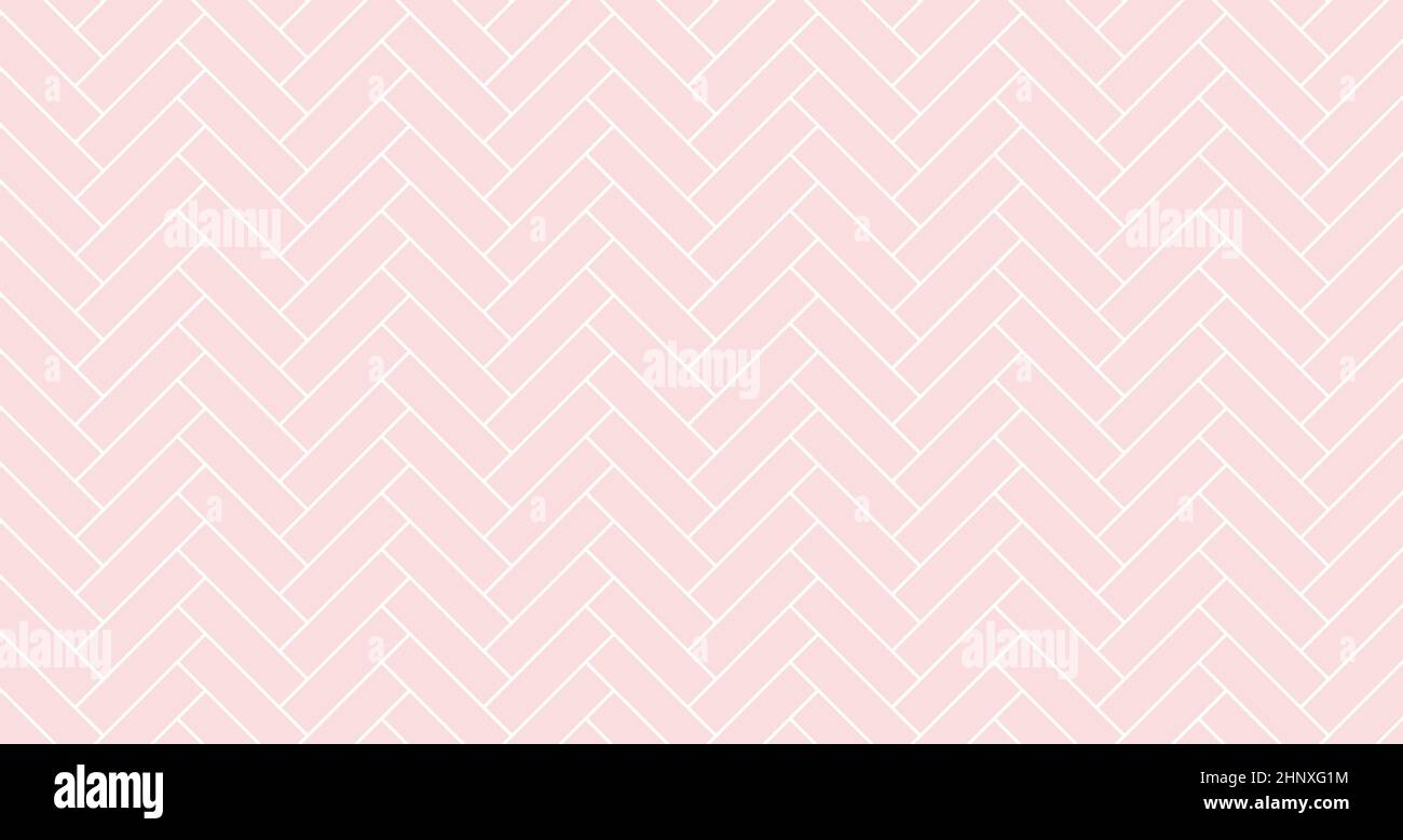 Herringbone tile pattern. Diagonal pink ceramic bricks background. Vector seamless illustration ...