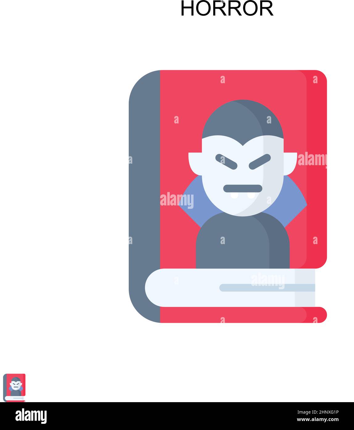 Horror Simple vector icon. Illustration symbol design template for web ...