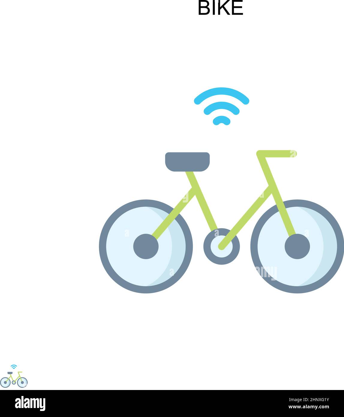 Bike Simple vector icon. Illustration symbol design template for web ...