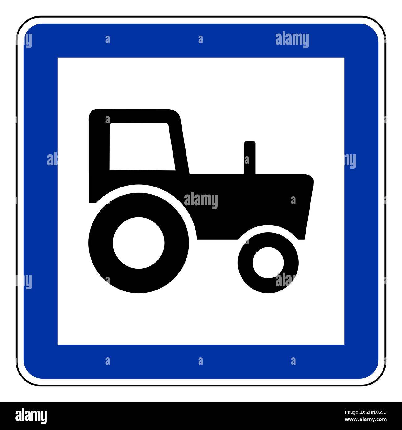 Tractor warning sign Cut Out Stock Images & Pictures - Alamy