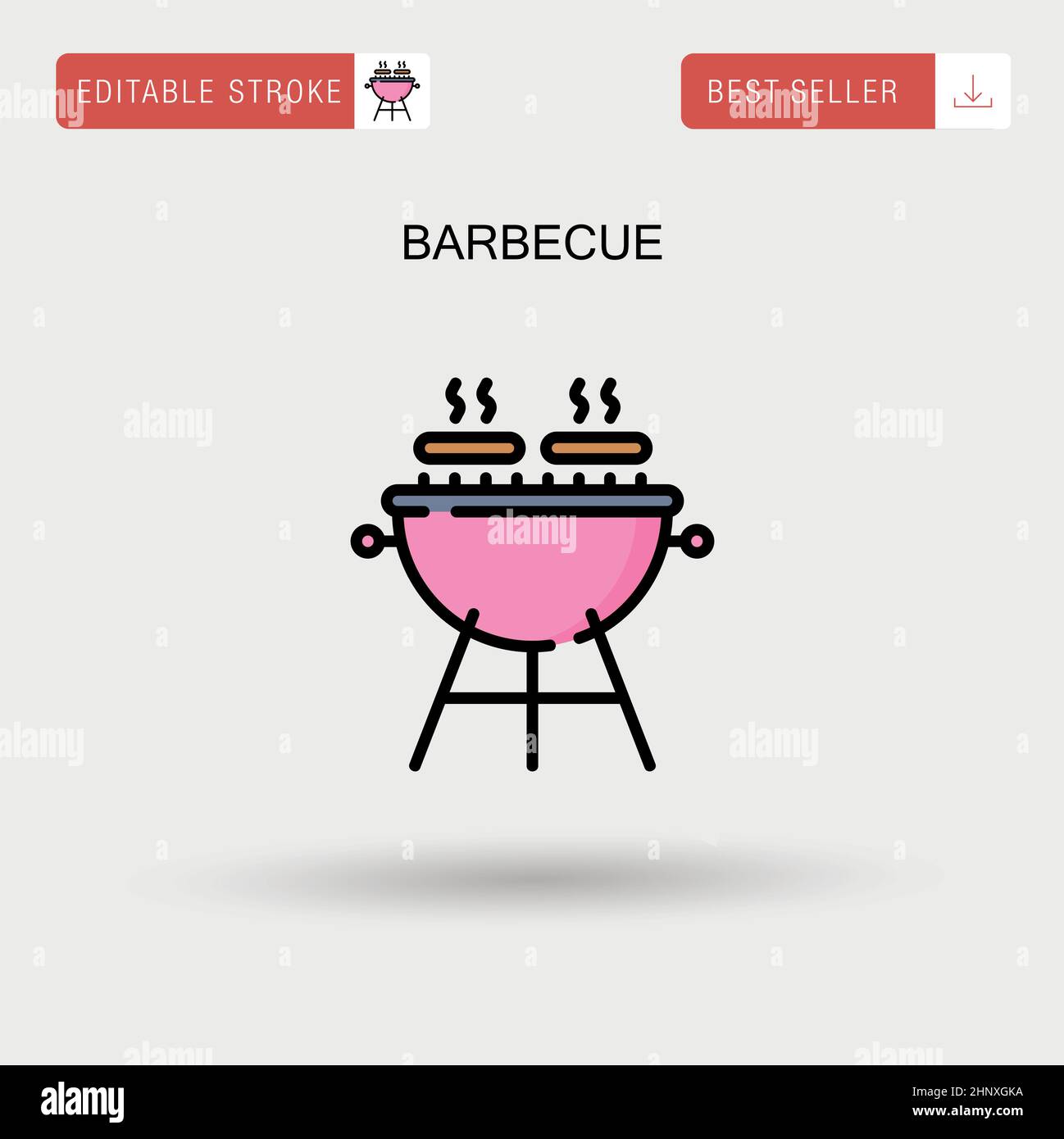 People garden barbecue Stock Vector Images - Alamy