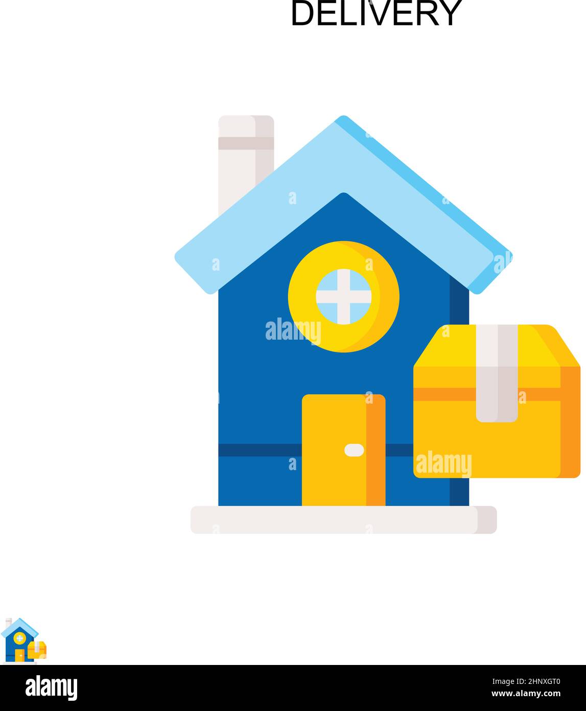 Delivery Simple vector icon. Illustration symbol design template for ...