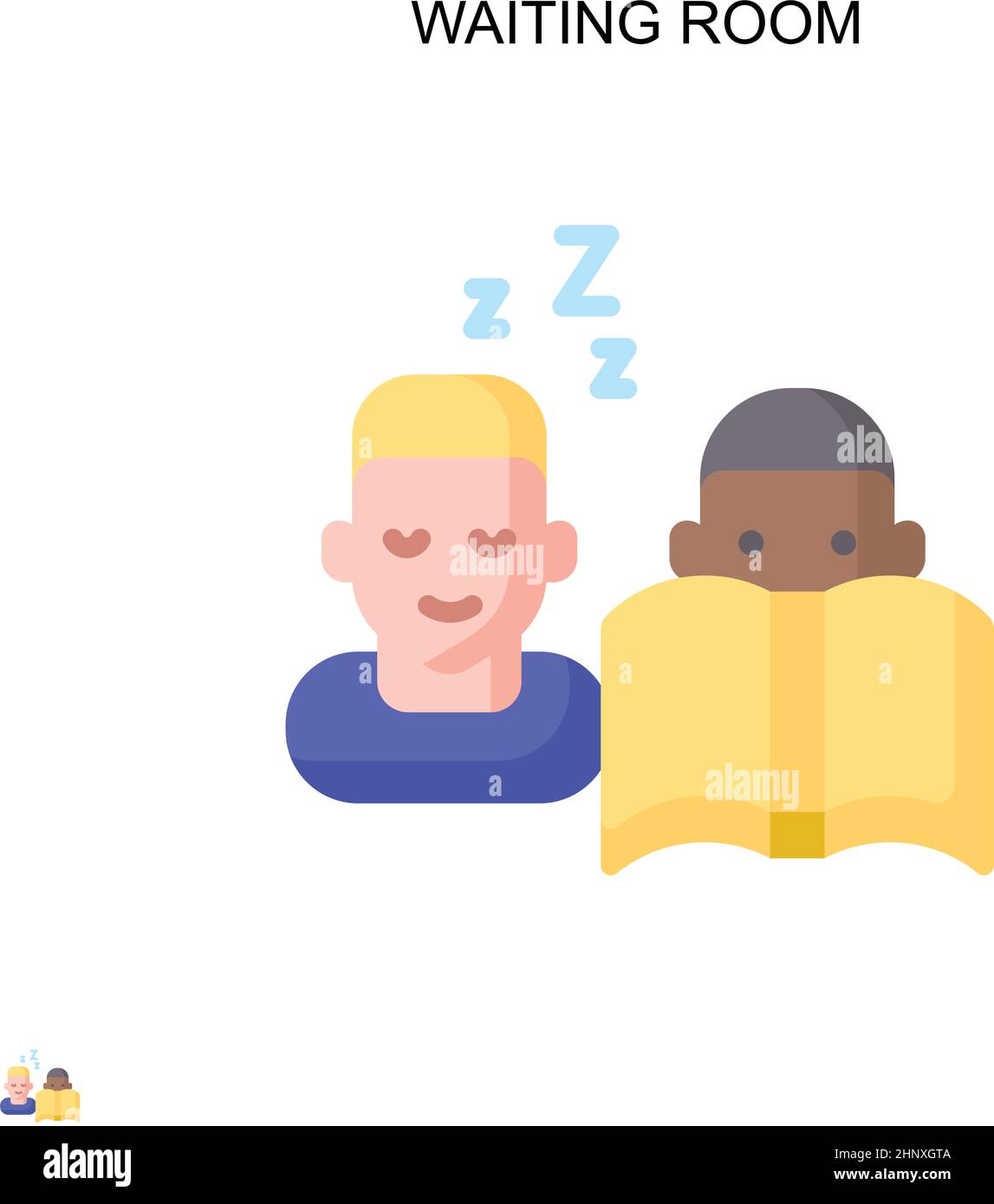 Waiting room Simple vector icon. Illustration symbol design template ...