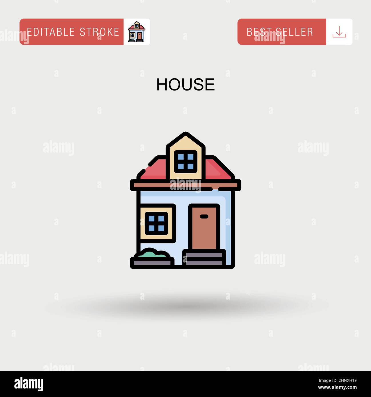 Traditional rural house blue Stock Vector Images - Alamy