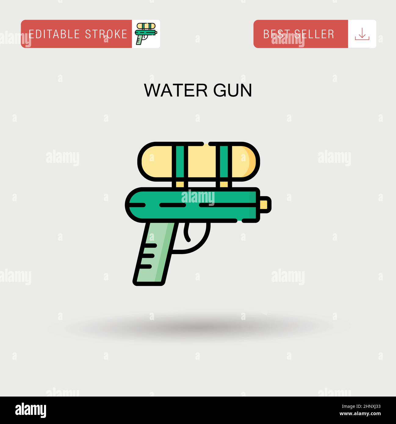 Water gun illustration plastic Stock Vector Images - Alamy