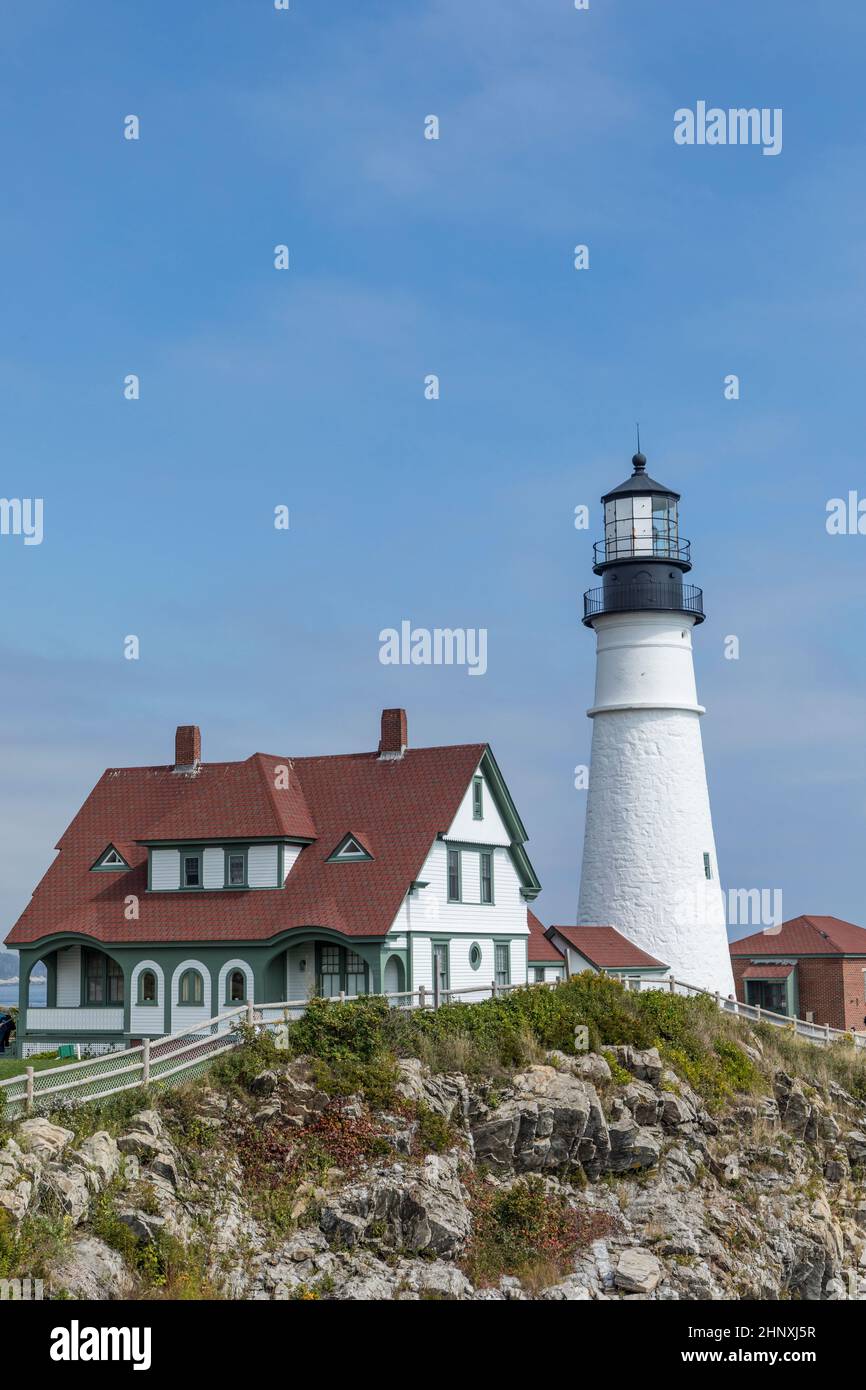 Portland headlight in cape hi-res stock photography and images - Alamy