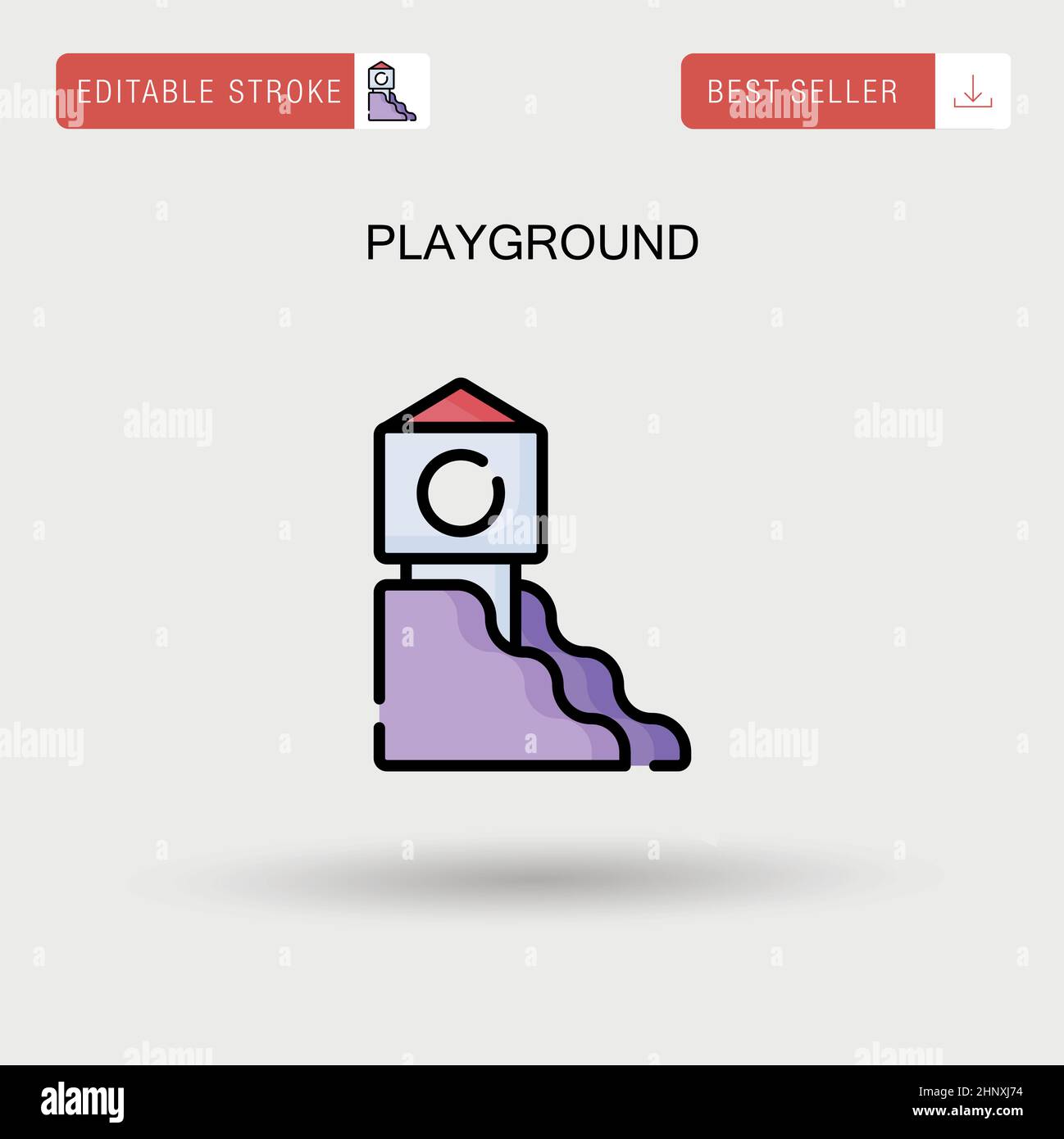 Kids playground icon park fun Stock Vector Images - Alamy