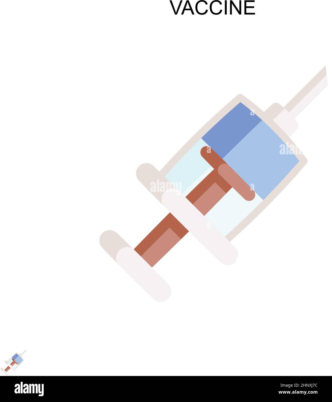 Vaccine Simple vector icon. Illustration symbol design template for web ...