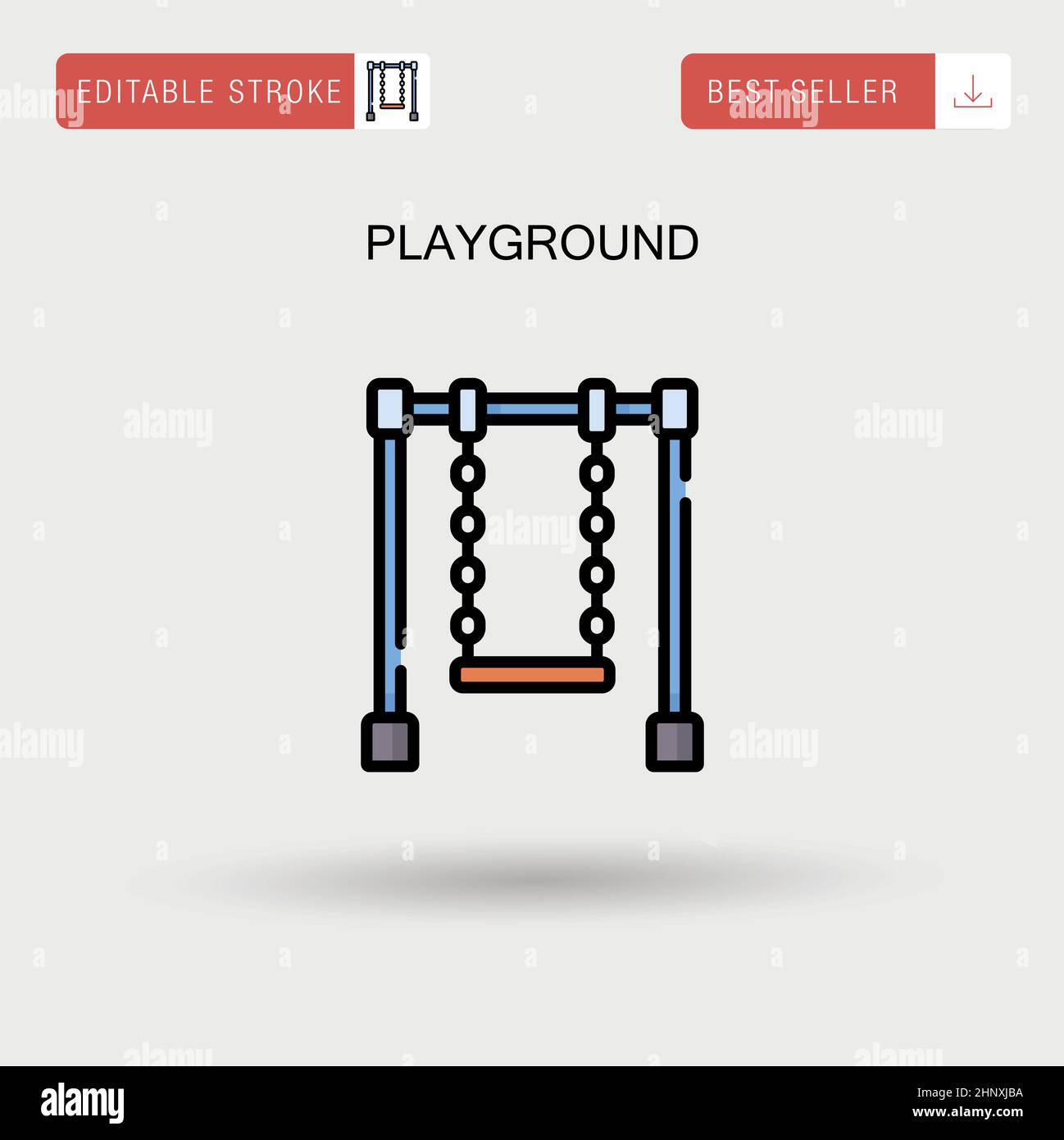 Playground Simple vector icon Stock Vector Image & Art - Alamy