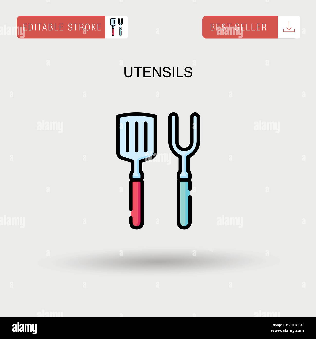 Food utensils doodle Stock Vector Images - Alamy